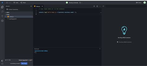 Ide How Do I Open A Terminal In Stackblitz While Working On An