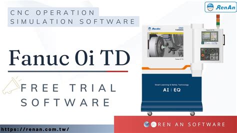 cnc operation simulation software fanuc 0i td 【renan soft】 youtube