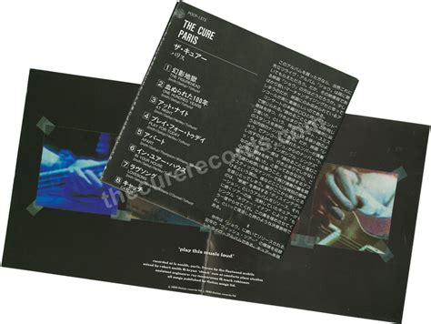 The Cure Paris CD LP Japan Polydor
