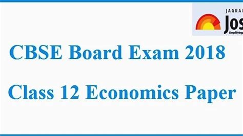 Cbse Th Economics Board Exam Paper Analysis And Review