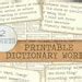 Digital Collage Sheet Words Sentences Phrase Quotes Etsy