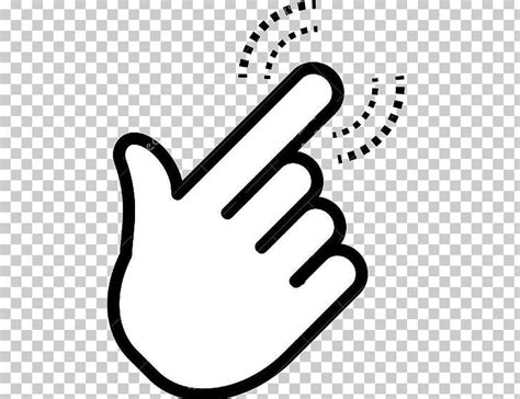 Computer Mouse Pointer PNG Clipart Area Black And White Button