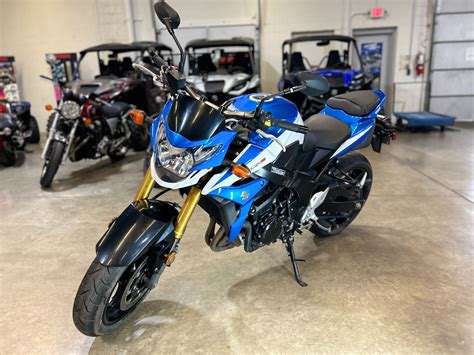 Used 2015 Suzuki GSX S750Z Metallic Triton Blue Pearl Glacier White