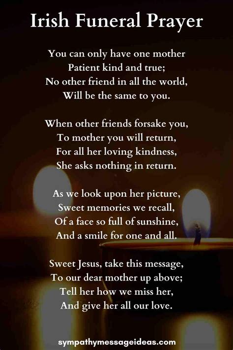 The 43 Most Touching Funeral Poems For Moms Sympathy Message Ideas