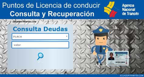 Revisar Puntos Licencia De Conducir Ecuador CTE ANT