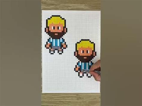 Pixel De MESSI Tiktok Pixel MESSI YouTube Messi Dibujo Tutorial