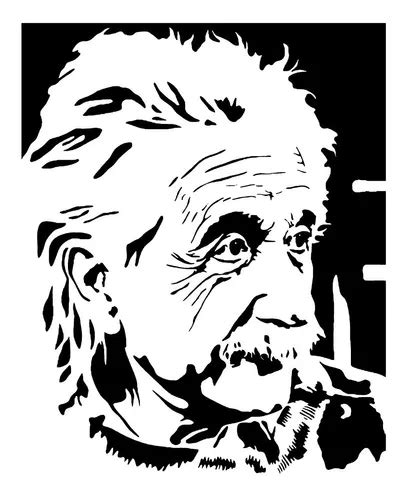 Vinilo Sticker Decorativo Albert Einstein Cuadro Cuotas sin interés