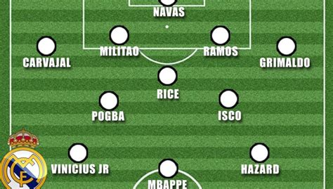El Once Del Real Madrid Seg N The Sun