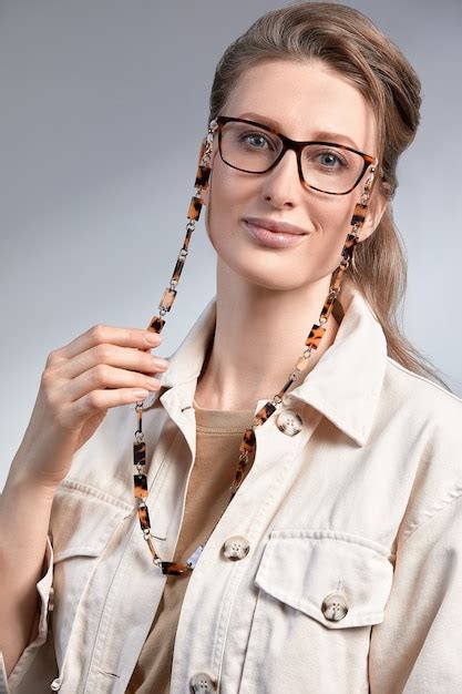 Premium Photo Sexy Young Woman Secretary Wearing Glasses