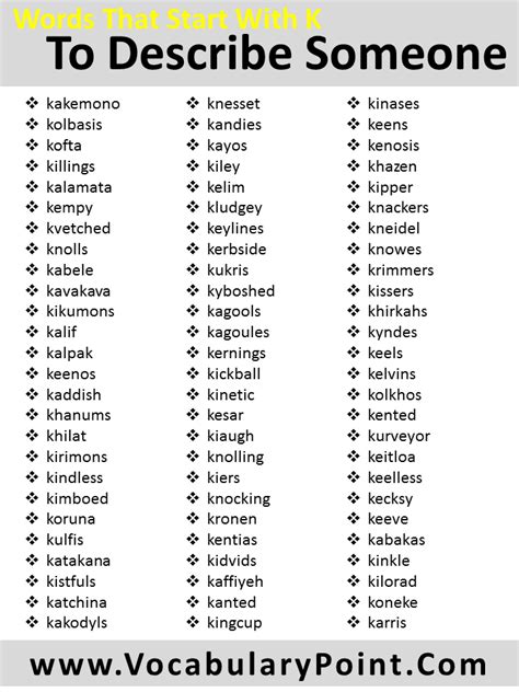274 Positive Words That Start With K ESL Forums 57 OFF