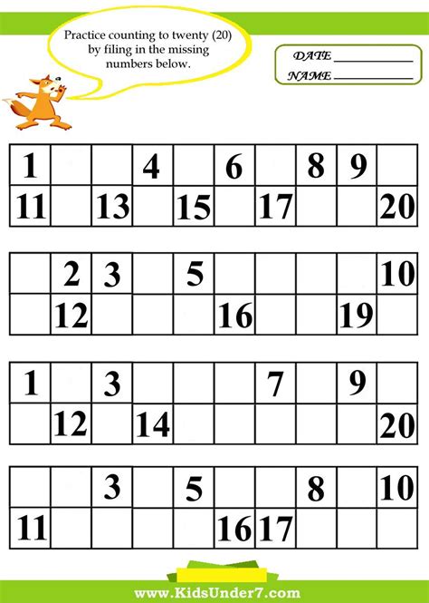 Trace Numbers Kiddo Shelter Counting Worksheets Printable