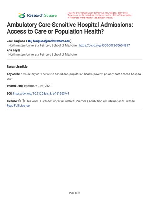 Fillable Online Ambulatory Care Sensitive Hospital Admissions Fax Email