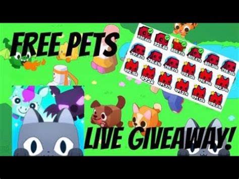 Livehardcore Pet Giveaways For Everyone Pet Simulator X Roblox
