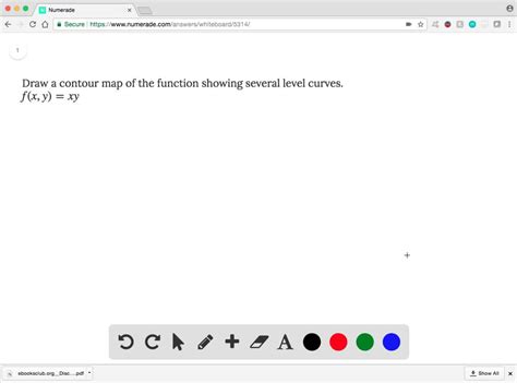 Solved Draw A Contour Map Of The Function Showing Several Level