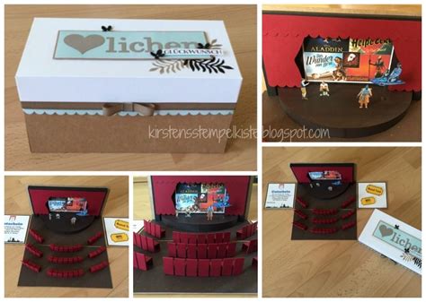 Explosionsbox Gutschein für ein Musical Diy anniversary Work