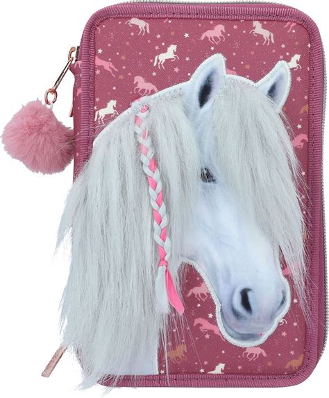 Miss Melody Federtasche mit drei Fächern gefüllt WILD HORSES 11983