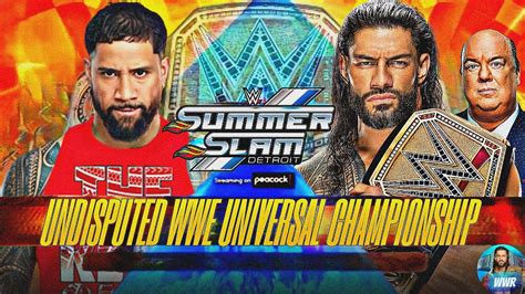 Wwe Summerslam Match Card Predictions Jey Uso Vs Roman Reigns