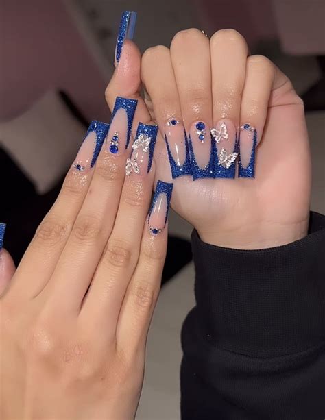Best 24 Royal Blue Prom Nails You Must Try This Year
