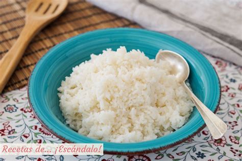 Cómo hacer arroz blanco y que te quede perfecto Recetas de Escándalo