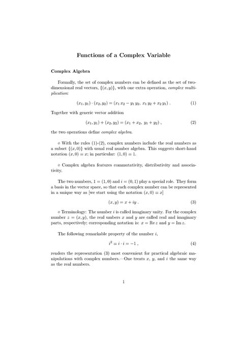 complex functions like documents functions of a complex variable complex algebra formally