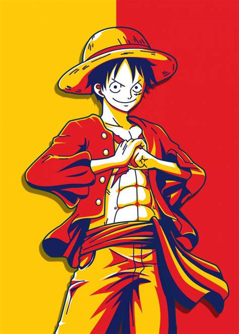Monkey D Luffy Poster By Introv Art Displate Monkey D Luffy