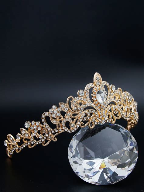 Diadema con diseño de diamante de imitación nupcial