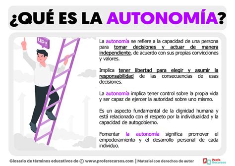 Qu Es La Autonom A Definici N De Autonom A