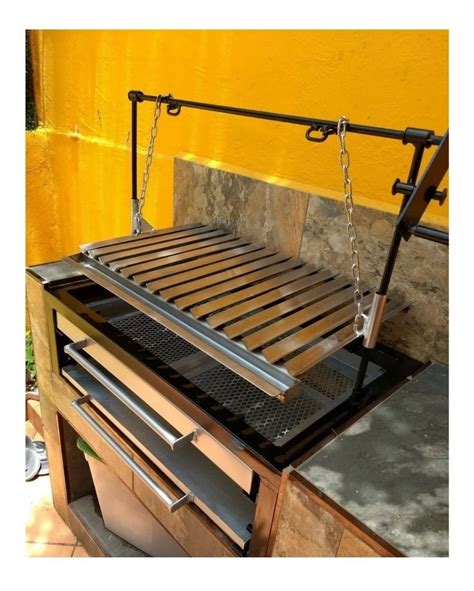 Asador Para Carbon Tipo Parrilla Argentina Acero Inoxidable 4 000