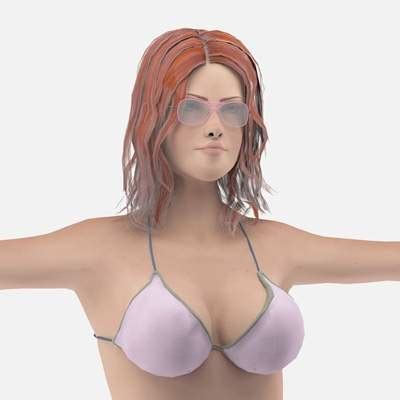 Naked Girl Animations Pack D Model By Noker