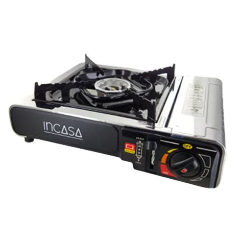 Réchaud à gaz portable 1 feu INCASA avec allumage piezo Camping