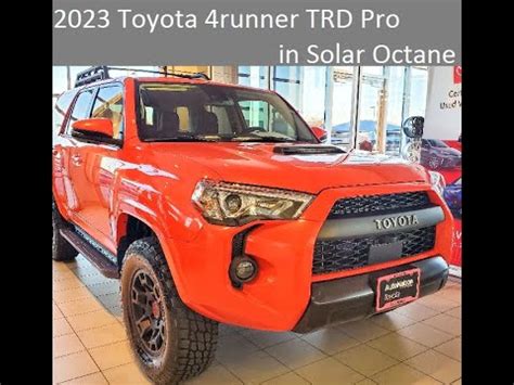 2023 Toyota 4runner TRD Pro In Solar Octane Quick Walk Around YouTube