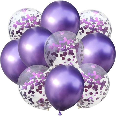 16pcs 12 Purple Balloon Happy Birthday Balloon Team Bride Balloons
