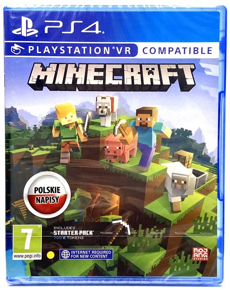 MINECRAFT BEDROCK PL DODATKI DLC NOWA PS5 STARTER PACK PO