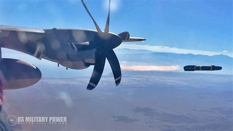 KC 130J Harvest HAWK In Action Firing Hellfire And Griffin Missiles