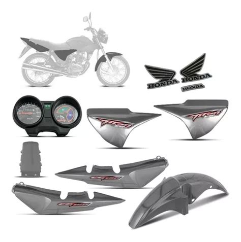 Kit Carenagem Completo Cg 150 Prata Ks Es Esd Velocimetro