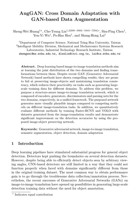 pdf auggan cross domain adaptation with gan based data augmentation