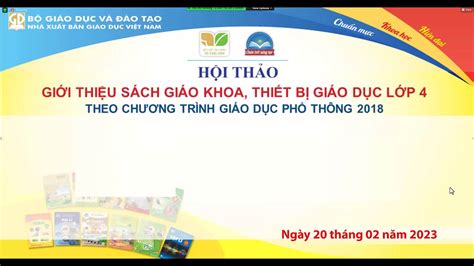 Hội thảo Giới thiệu sách giáo khoa thiết bị giáo dục lớp 4 Môn Đạo đức