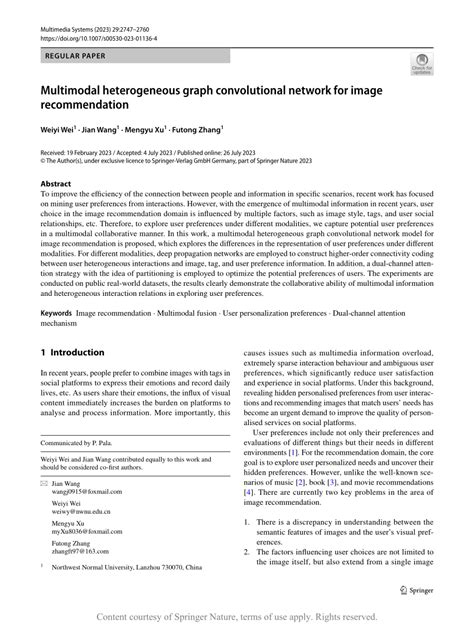multimodal heterogeneous graph convolutional network for image recommendation