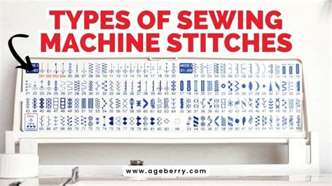A Guide To Different Types Of Sewing Machine Stitches