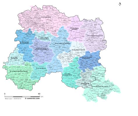 Carte Des Intercommunalit S De La Marne Avec Communes