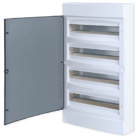 Coffret électrique Apparent 72 modules 4 rangées 4 x18 M porte