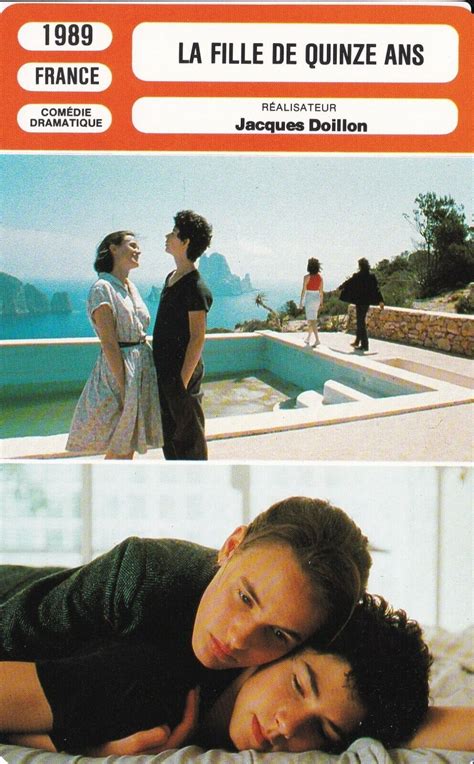 Fiche Cinéma JACQUES DOILLON FILLE DE QUINZE ANS LA 1989 eBay