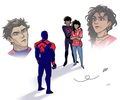 Gugusam0 Miguel Ohara Miles Morales Rio Morales Spider Man 2099 Spider Man Miles