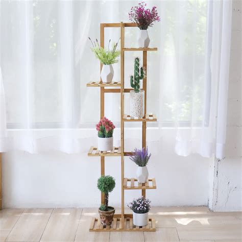 Étagère Porte Plante En Bois Jardin Harmonieux