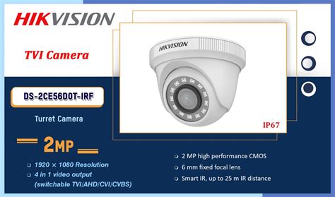 DS 2CE56D0T IRF Best Hikvision 2MP TVI Bullet Camera In Sri Lanka