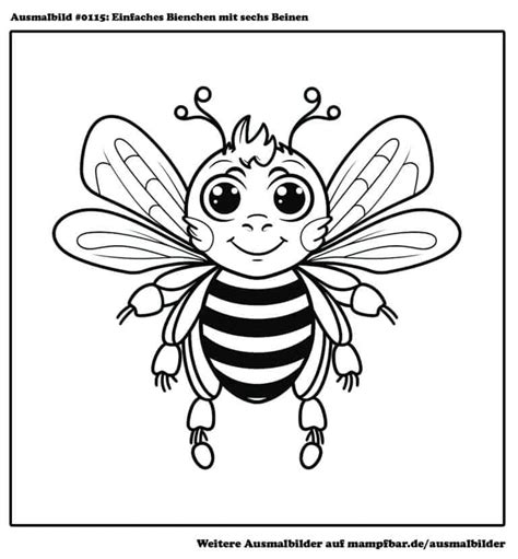 10 schöne Bienen Ausmalbilder zum Ausdrucken mampfbar