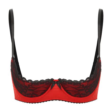 Damen Hebe BH Balconette Bustier Bra mit Bügel Büstenhalter Unterwäsche