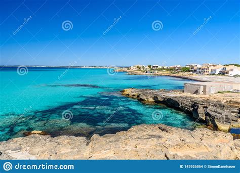 Beach Es Trenc Beautiful Coast Of Mallorca Spain Stock Photo Image