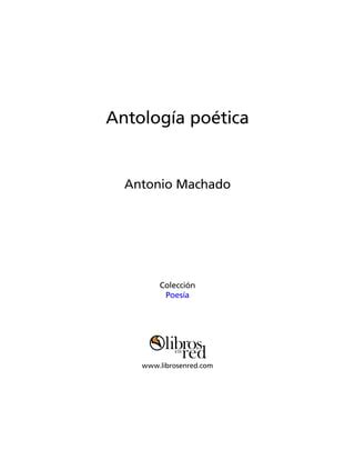 Antología poética Antonio Machado PDF