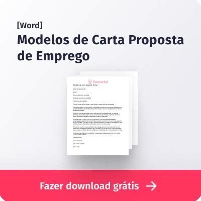 Carta De Novo Emprego Veja Como Funciona Modelos De Carta